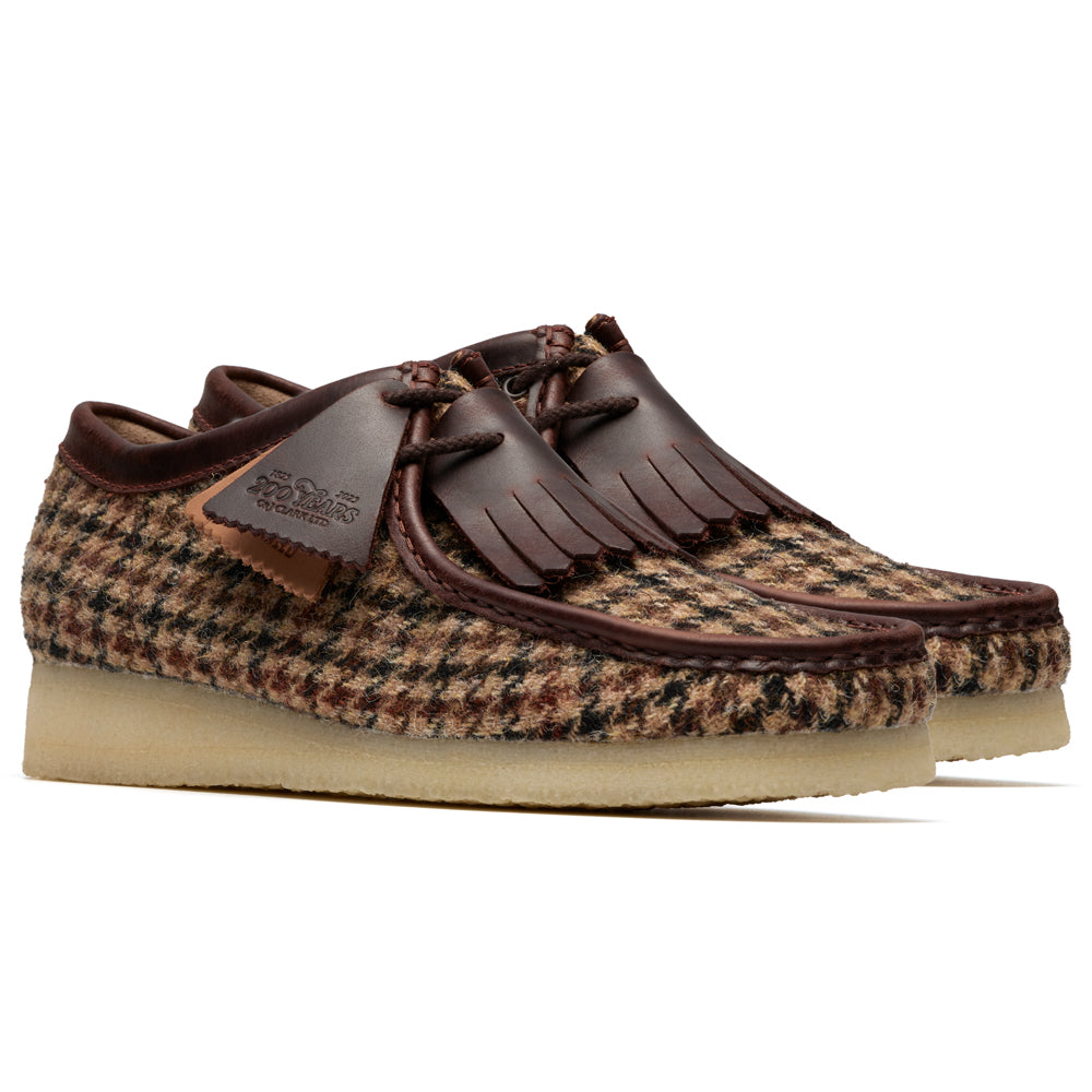 Clarks Wallabee Brown Tweed Comb | Shop Foster